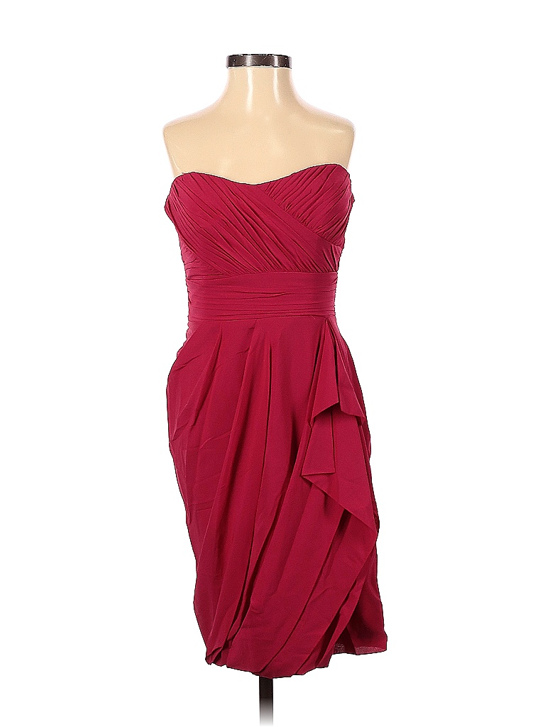 Nicole Miller Solid Colored Pink Cocktail Dress Size 2 88 Off Thredup