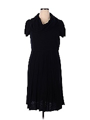 MG Silk Collection 100% Silk Solid Green Tan Casual Dress Size M - 29% ...