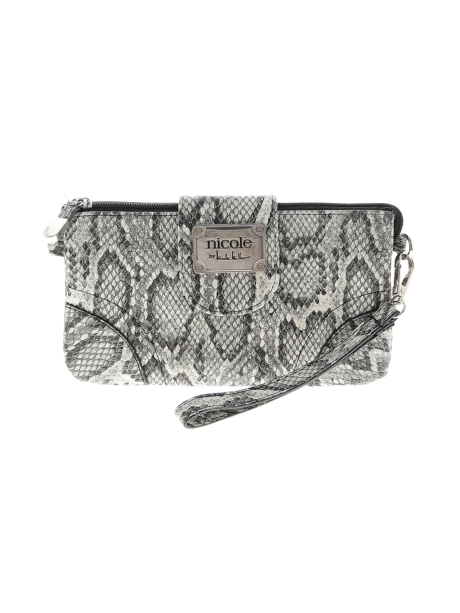 Nicole by Nicole Miller Animal Print Gray Wristlet One Size - 73% off ...