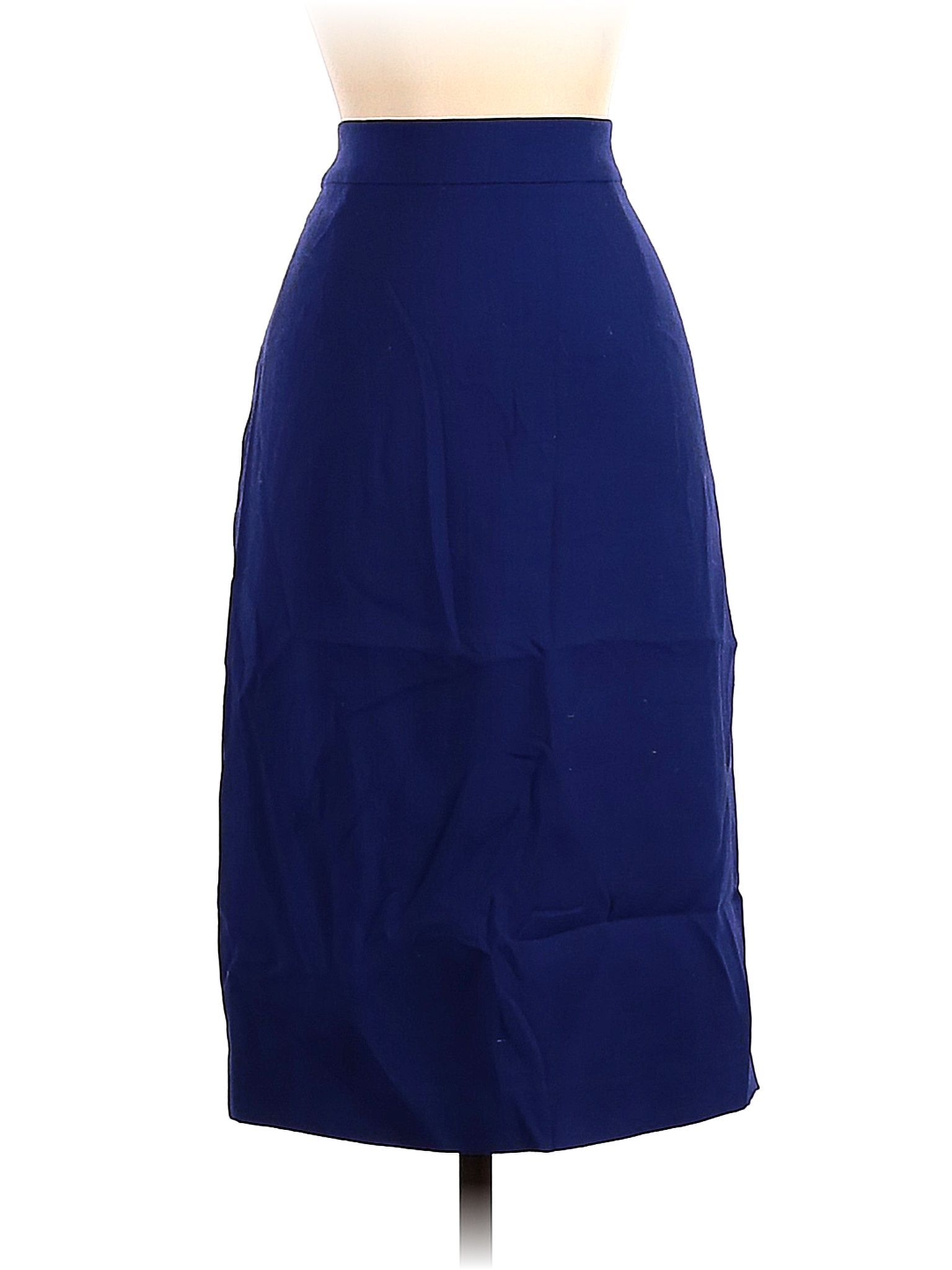 Escada Solid Blue Wool Skirt Size 36 (EU) - 89% off | ThredUp