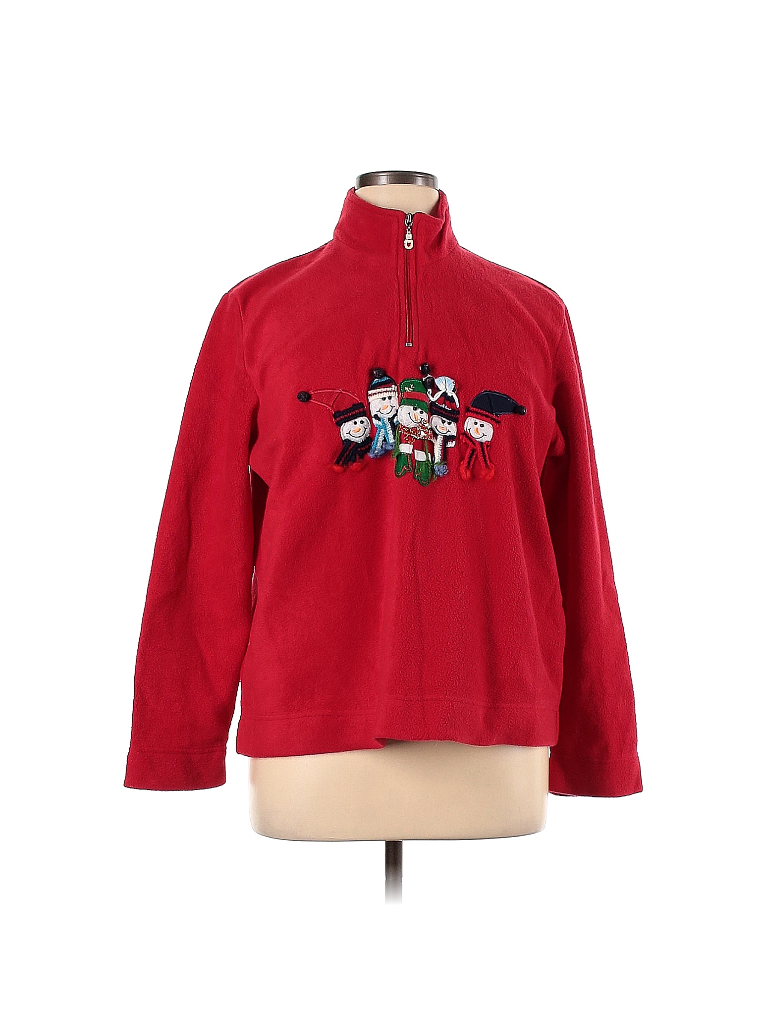 White Stag 100% Polyester Solid Red Fleece Size XL - 56% off | thredUP