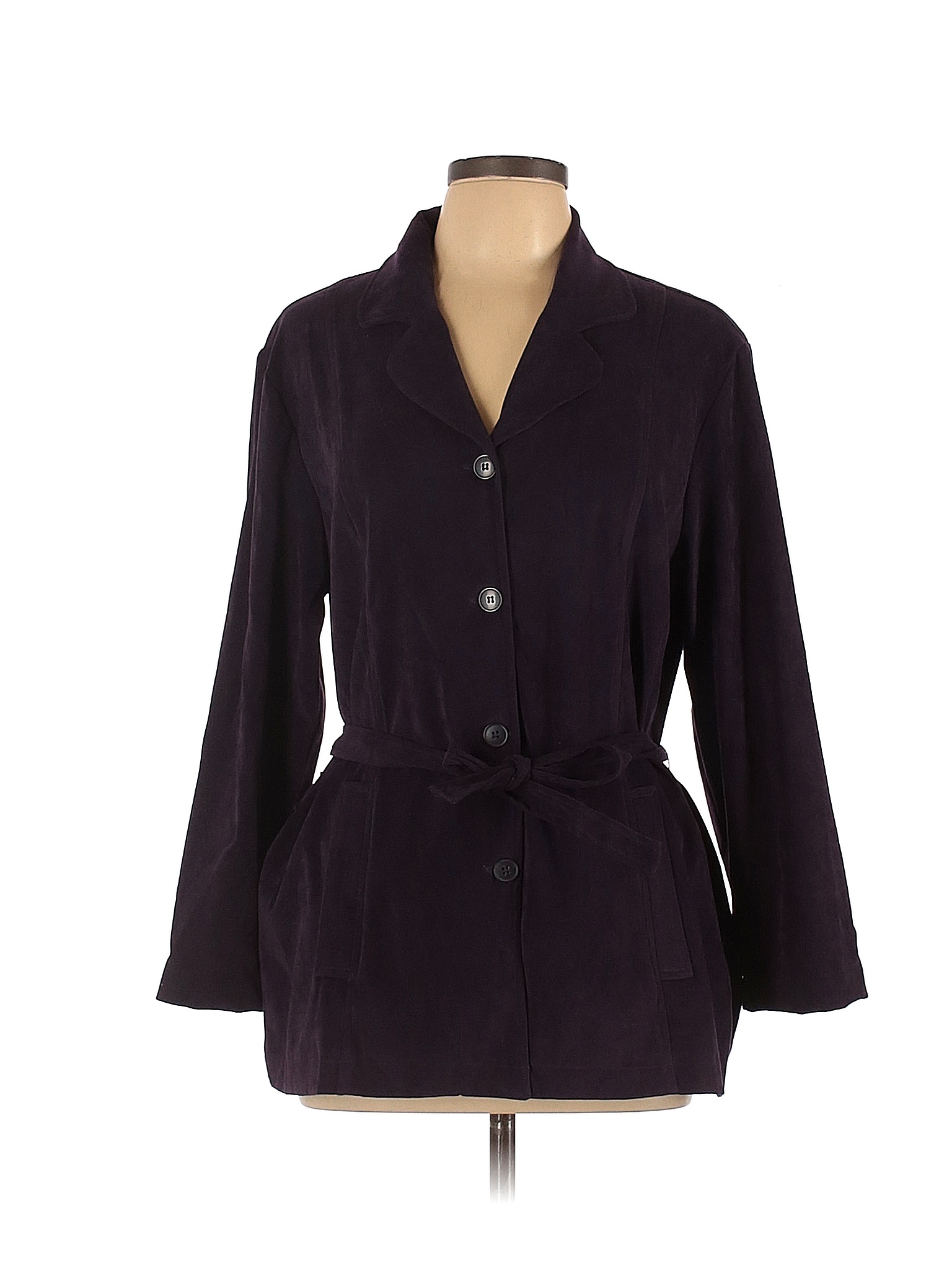 Notations Solid Purple Jacket Size L - 62% off | thredUP