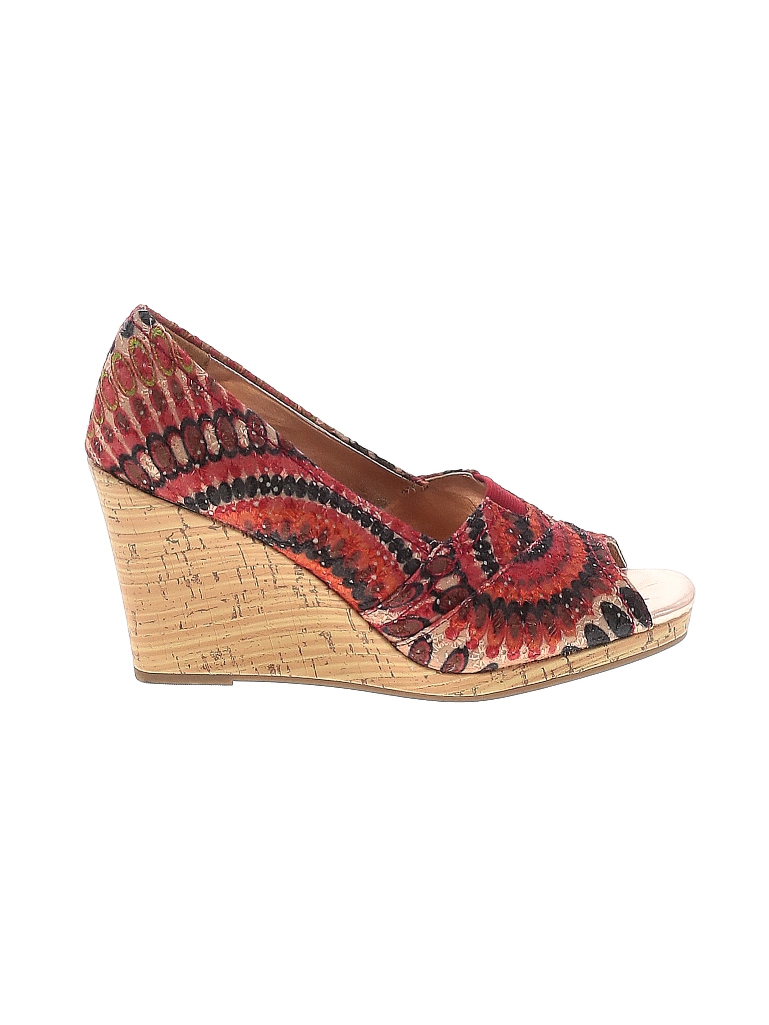 Faded Glory Red Wedges Size 6 1/2 - 50% off | thredUP