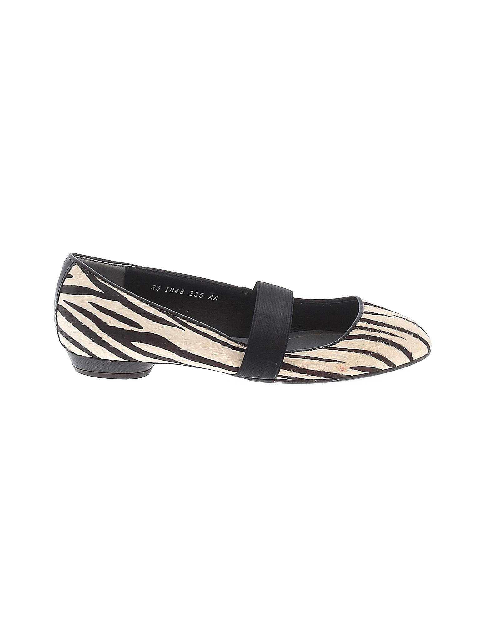 Assorted Brands Animal Print Color Block Zebra Print Black Brown Flats ...