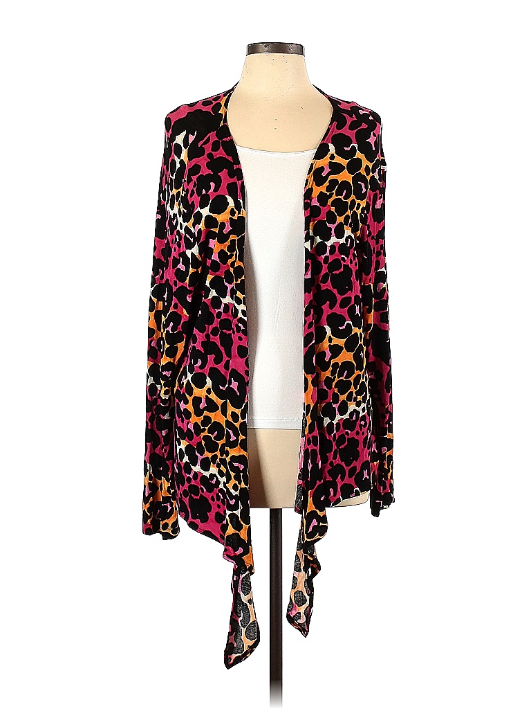 Slinky Brand Animal Print Color Block Leopard Print Multi Color Pink ...