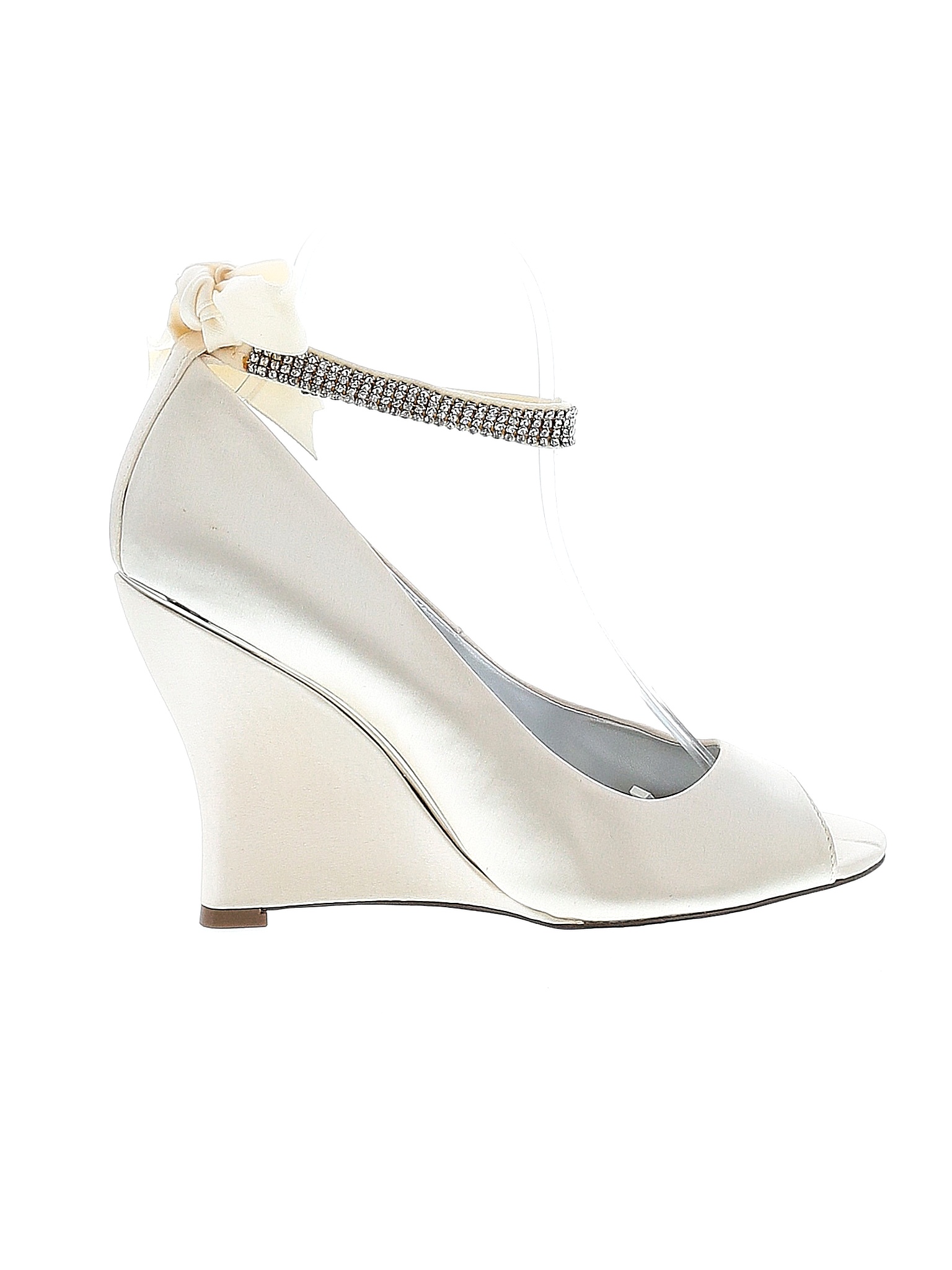Nina Solid White Ivory Wedges Size 8 1/2 - 67% off | thredUP