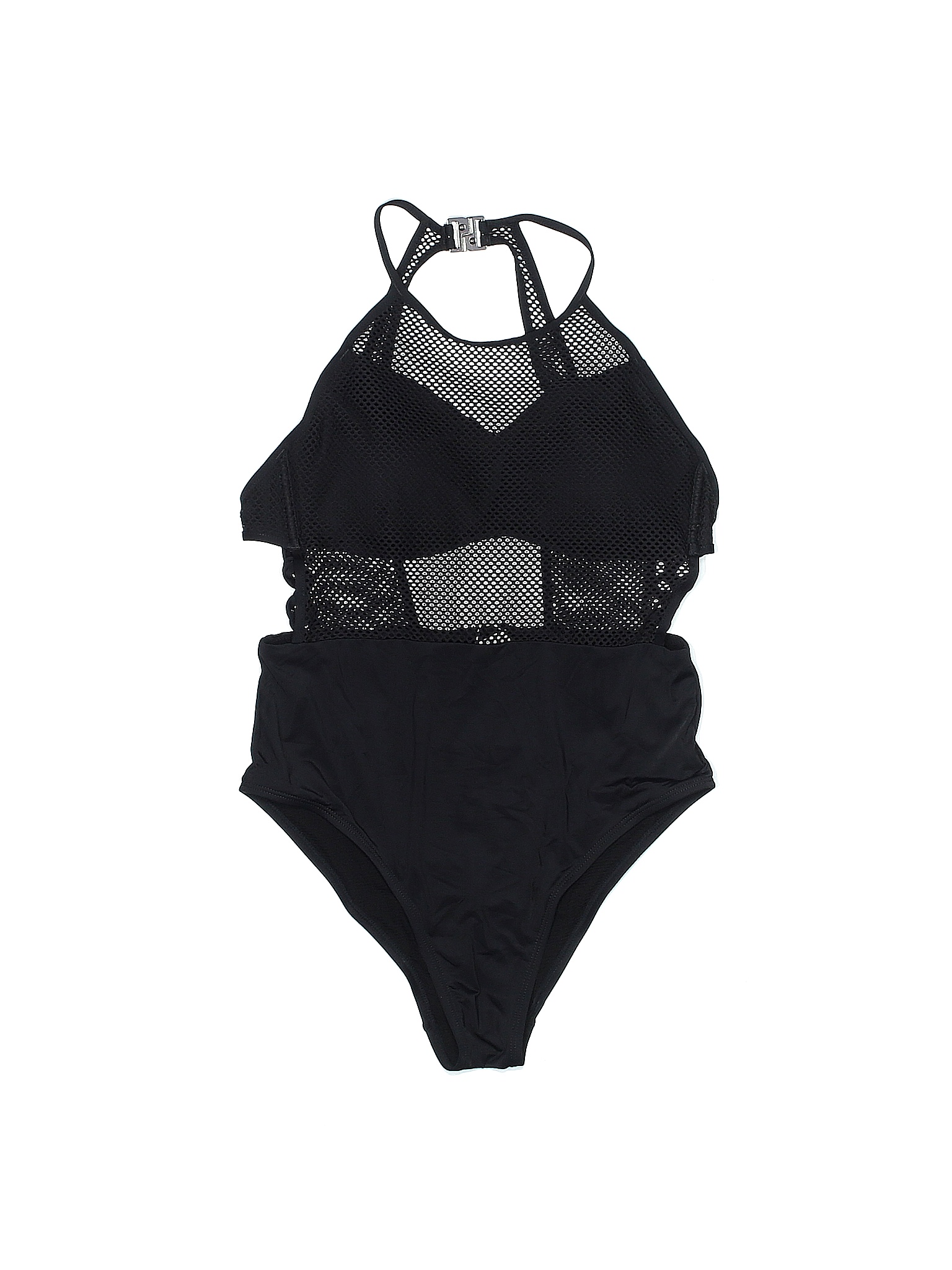 Afriel & Tabbris Solid Black One Piece Swimsuit Size 10 - 76% off | thredUP