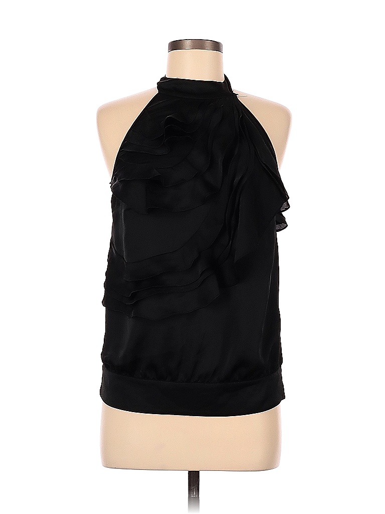 The Limited 100% Polyester Solid Black Halter Top Size S - 81% off ...