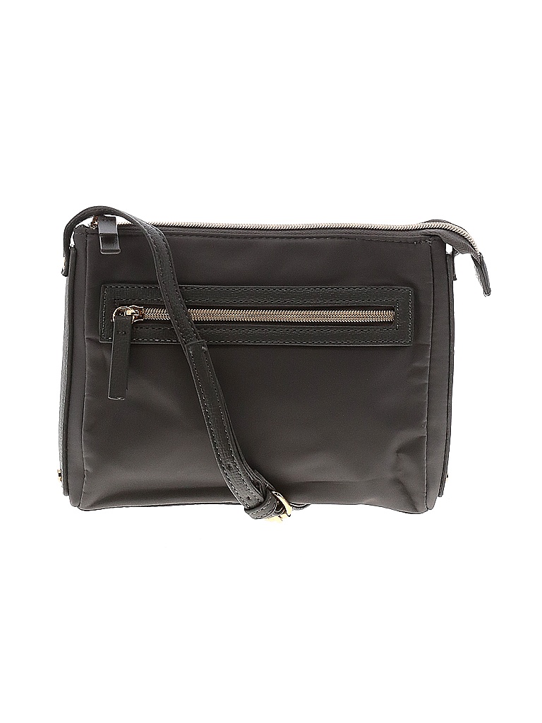 Target 100% Nylon Solid Black Gray Crossbody Bag One Size - 53% off ...