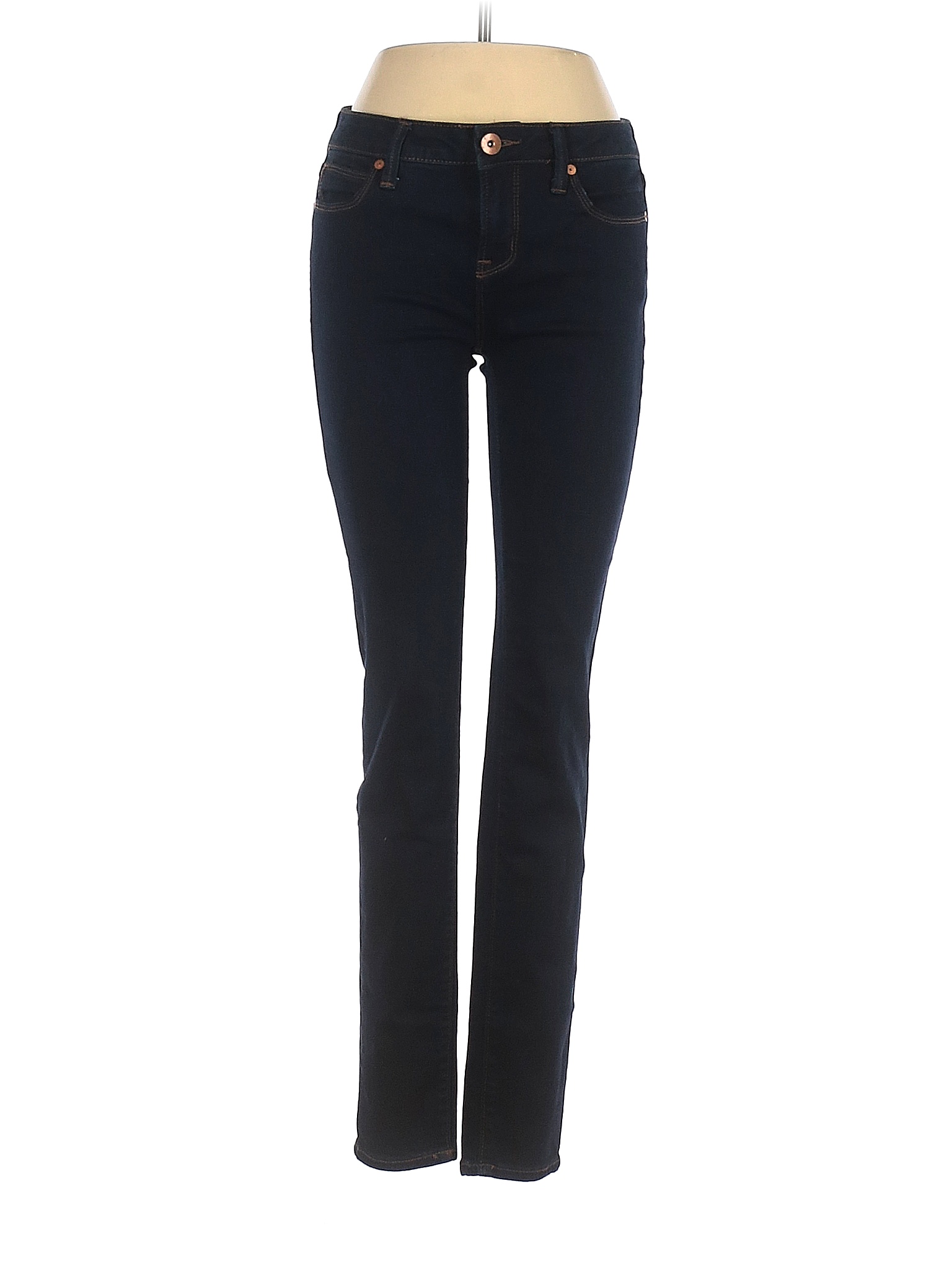 Jcpenney Solid Black Blue Jeans Size 4 64 Off Thredup
