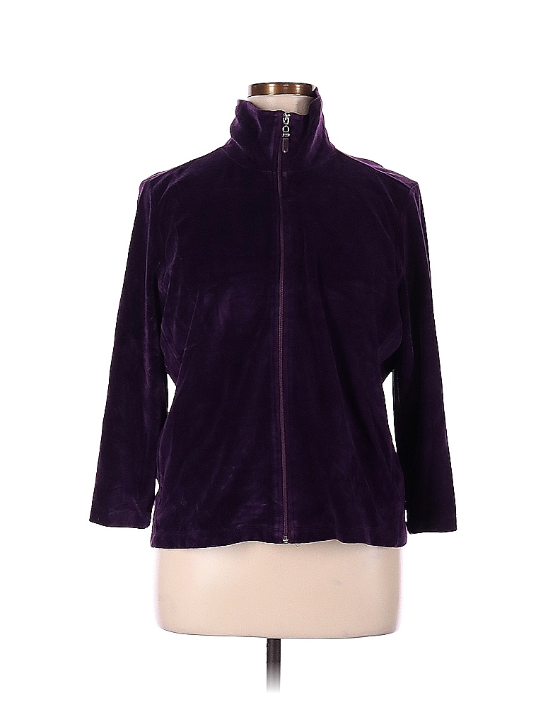 Travelsmith Solid Colored Purple Jacket Size XL - 78% off | thredUP