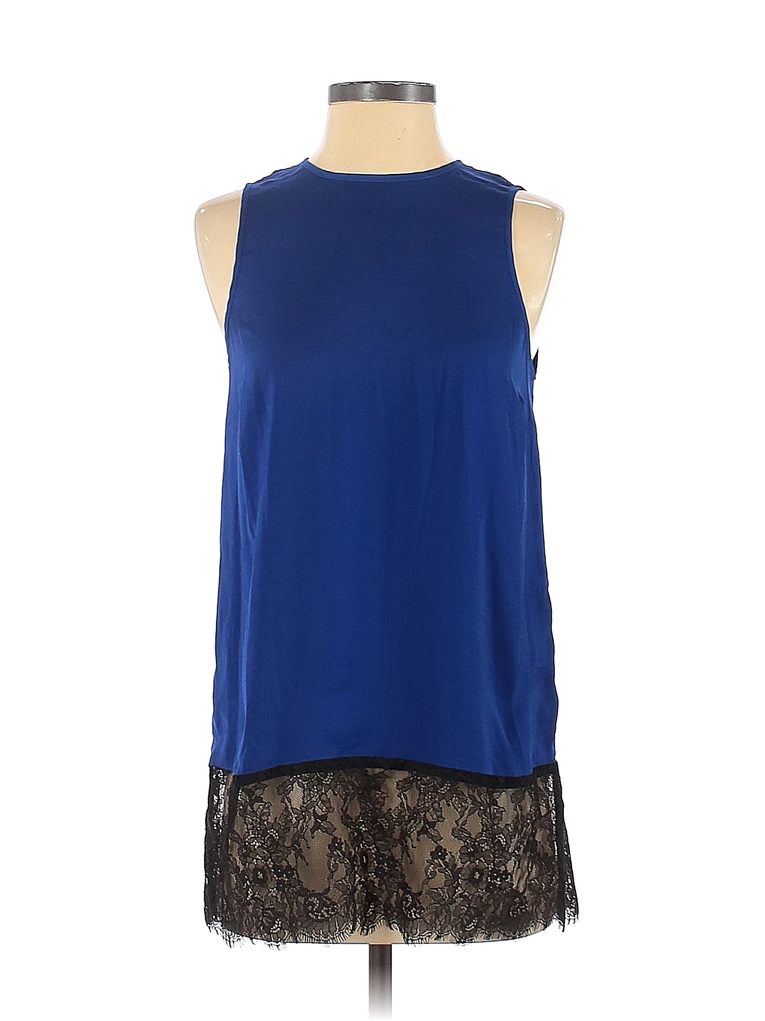 Michael Michael Kors 100 Polyester Blue Sleeveless Blouse Size S 88
