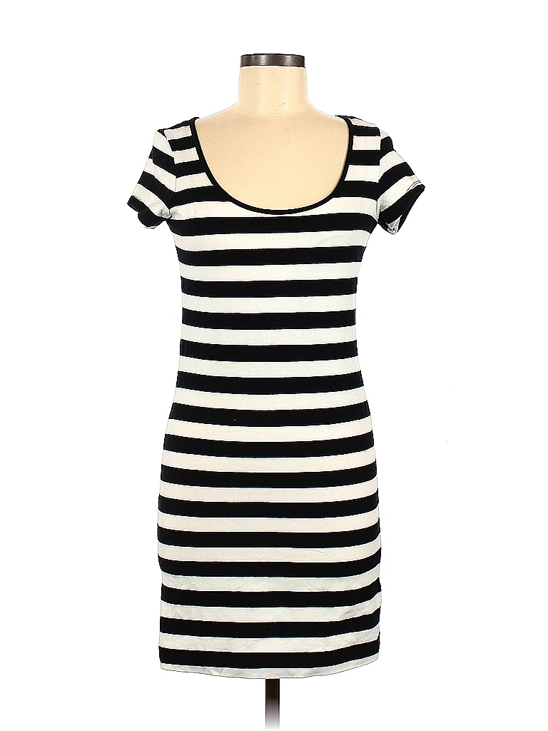 H&M Stripes Multi Color Ivory Casual Dress Size M - 75% off | thredUP