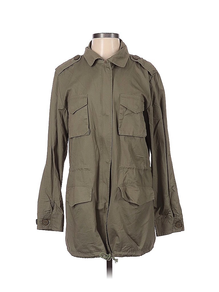 Cotton Candy 100% Cotton Solid Colored Green Jacket Size S - 79% off ...