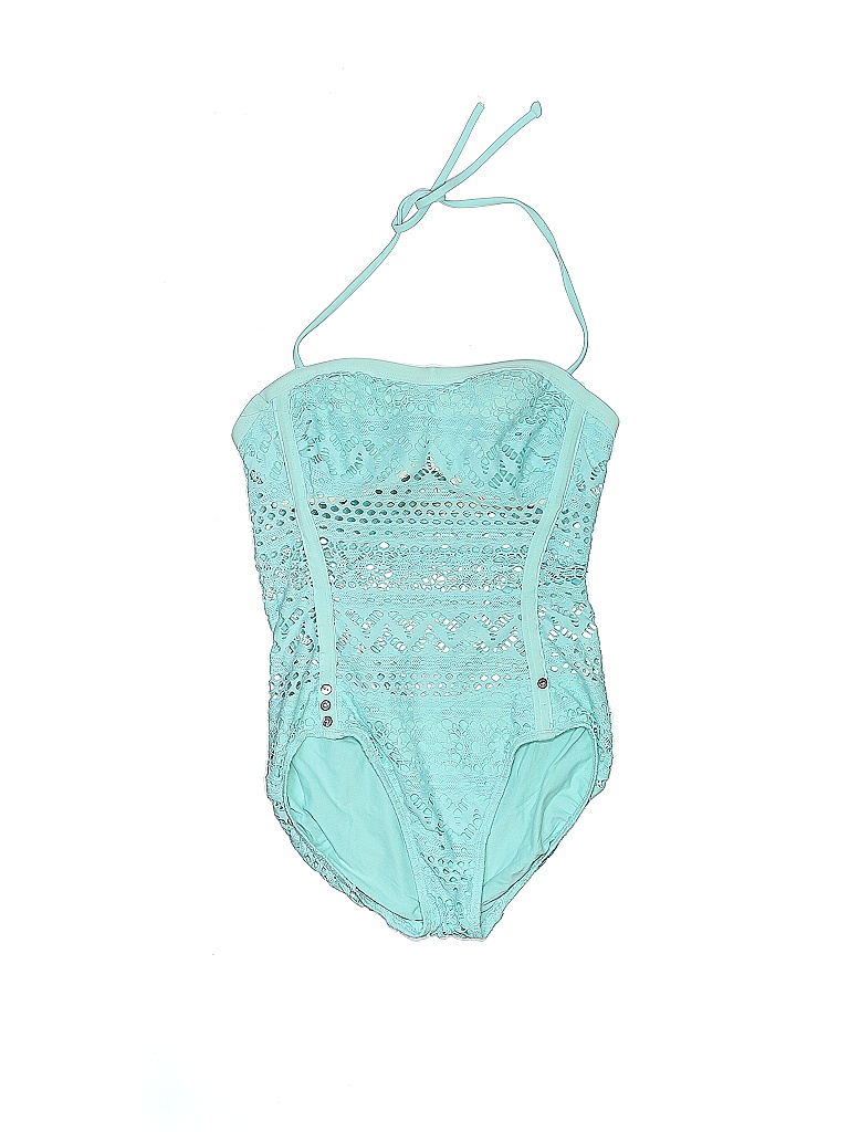 Robin Piccone Solid Blue Green One Piece Swimsuit Size 6 - 76% off ...