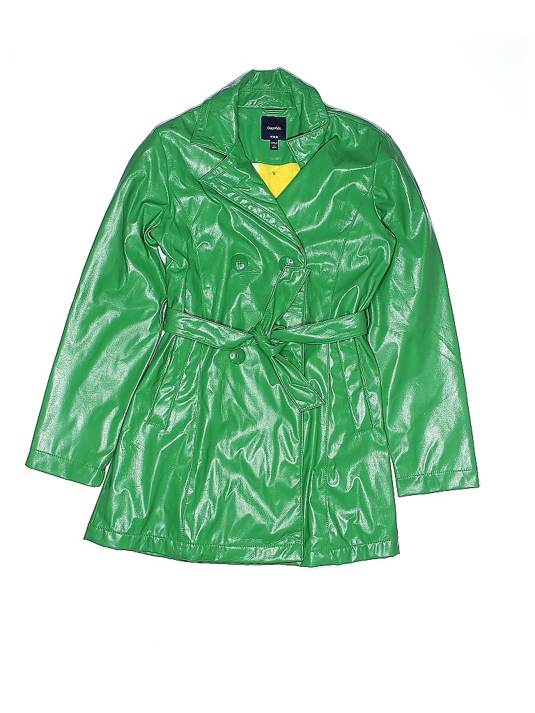 Gap Kids Outlet 100% Polyurethane Green Raincoat Size 12 - 55% off ...