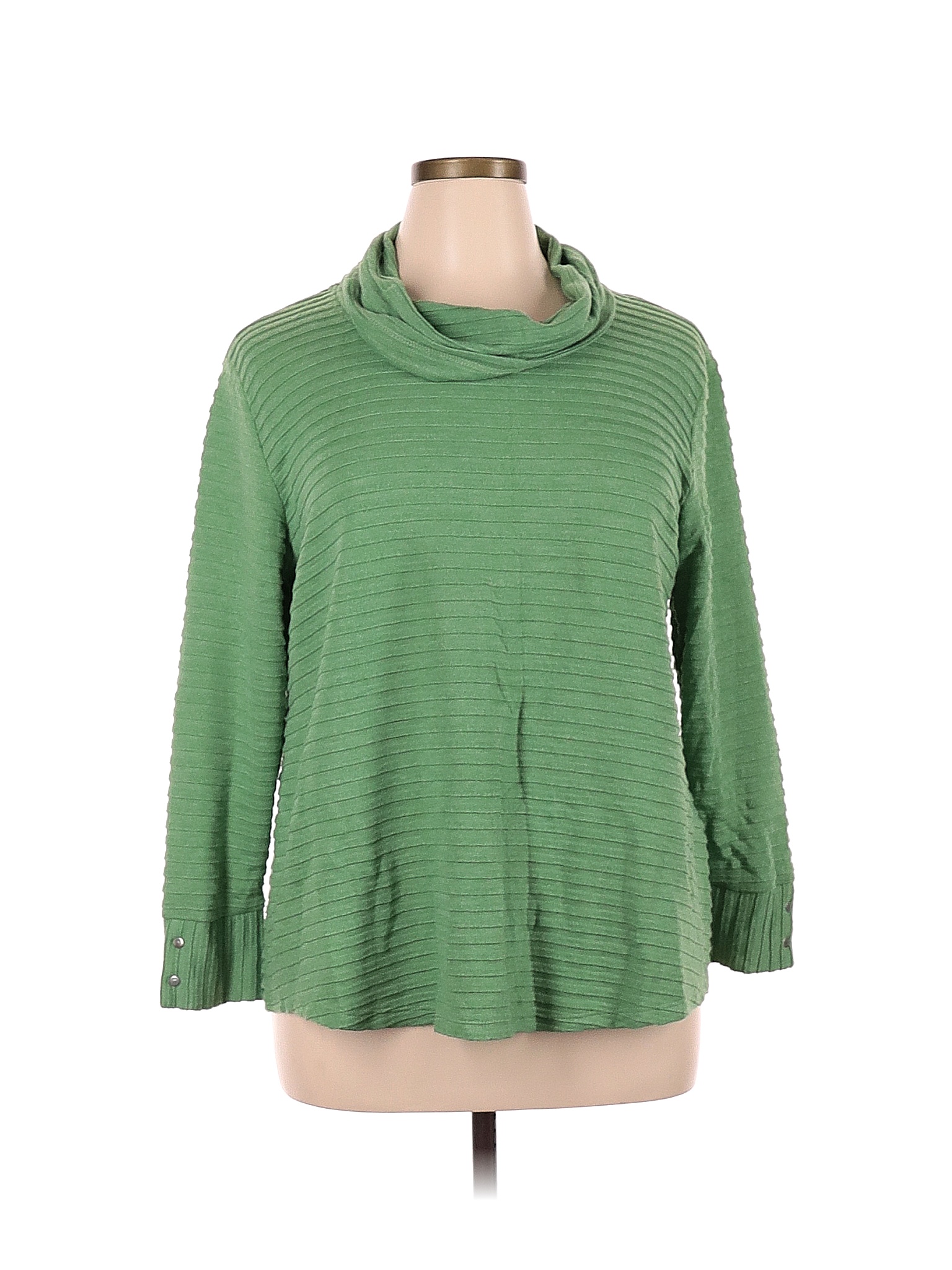 Southern Lady Stripes Green Pullover Sweater Size Xl 48 Off Thredup