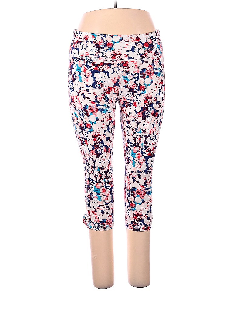 Xersion Floral White Active Pants Size XXL - 65% off | thredUP
