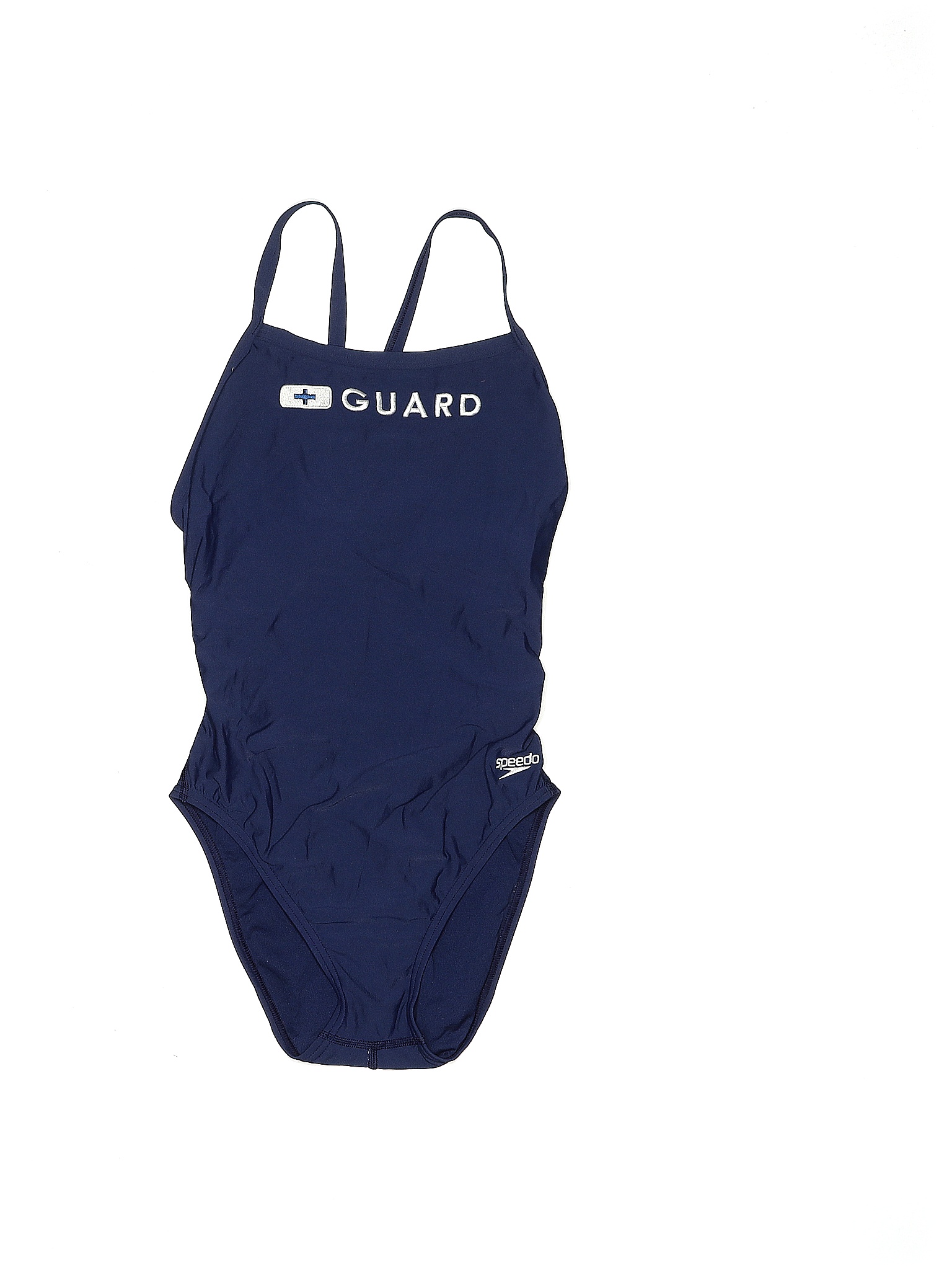 Speedo 100% Polyester Solid Navy Blue One Piece Swimsuit Size Lg (36 ...