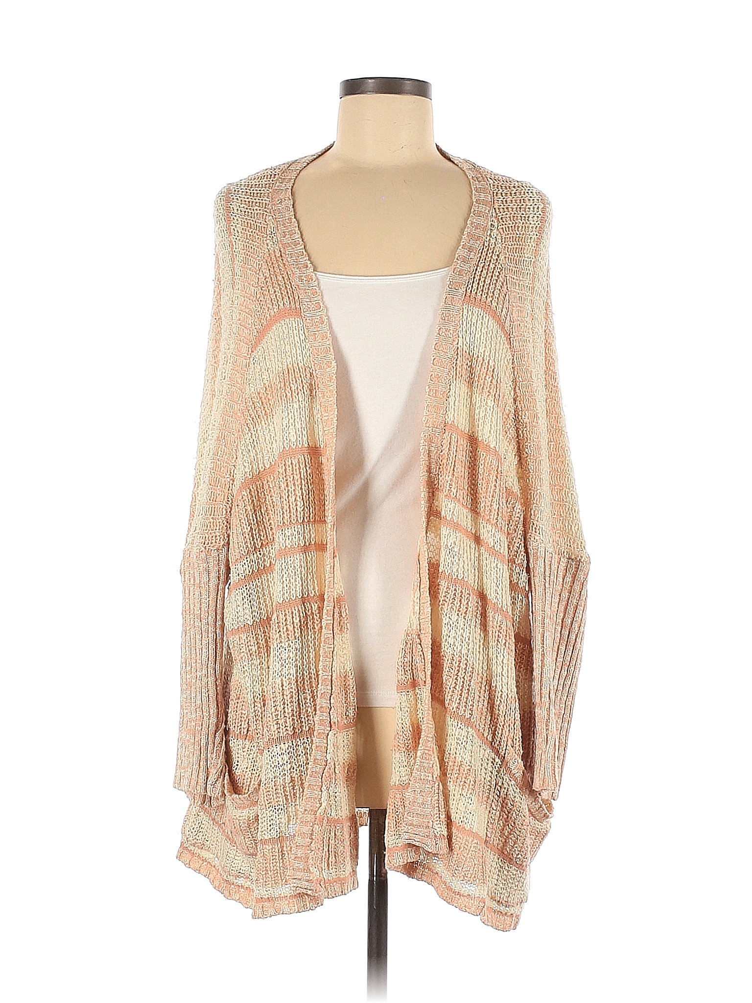 Dani Collection Color Block Multi Color Pink Cardigan Size M - 92% off ...