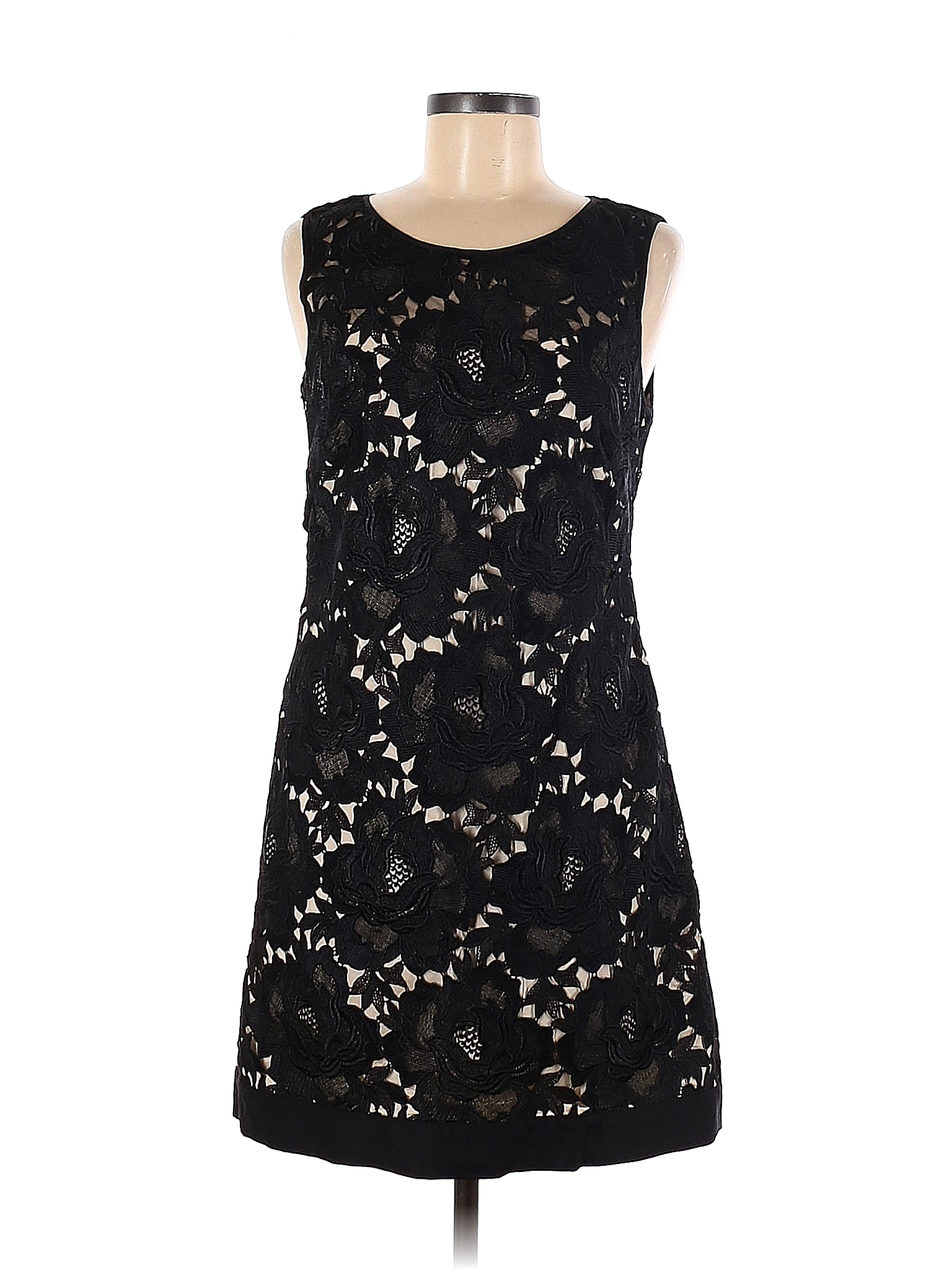 White House Black Market Floral Black Cocktail Dress Size 6 - 86% off | thredUP