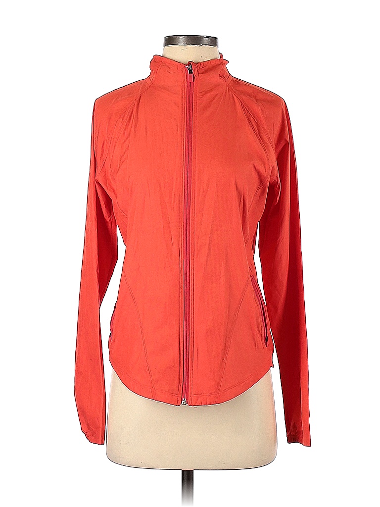 Athleta 100% Polyester Solid Orange Track Jacket Size XS - 74% off ...