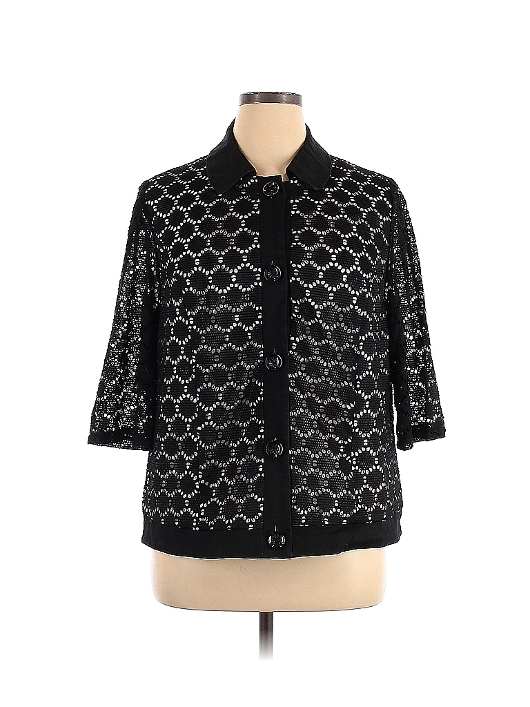 TanJay 100% Polyester Color Block Black Jacket Size 16 - 65% off | thredUP