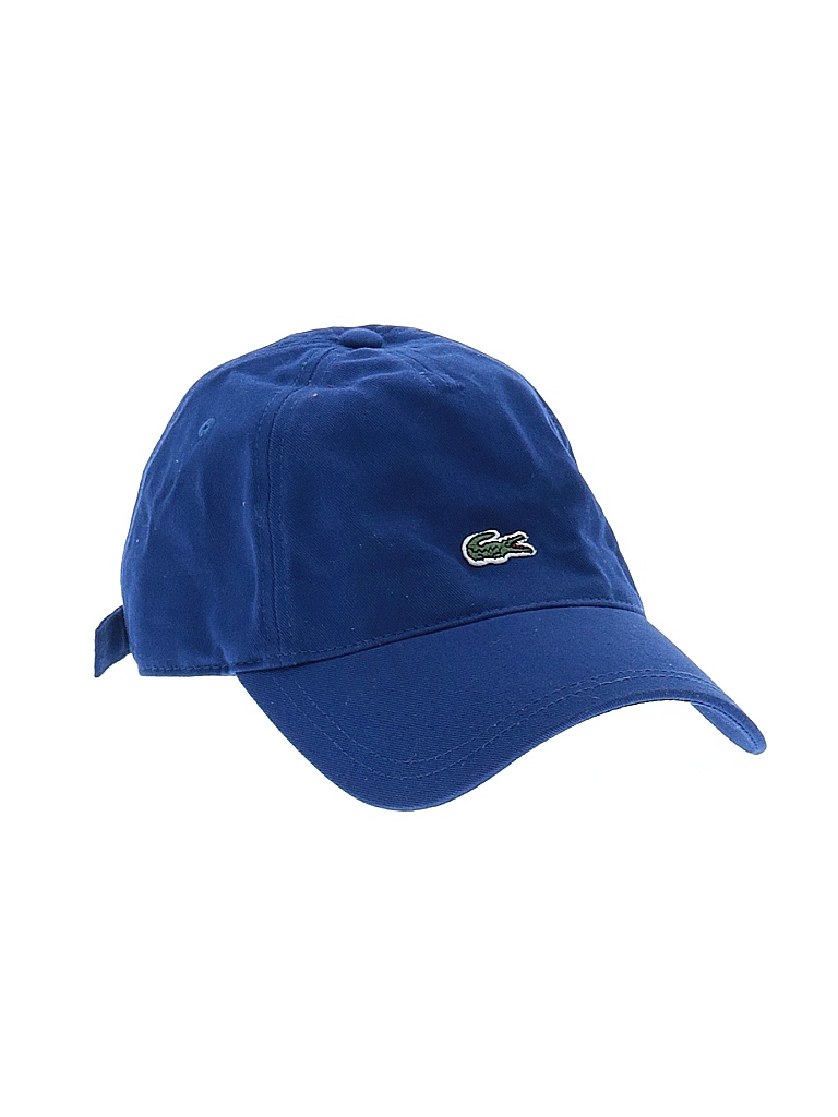 Lacoste 100% Cotton Solid Blue Baseball Cap One Size - 70% off | thredUP