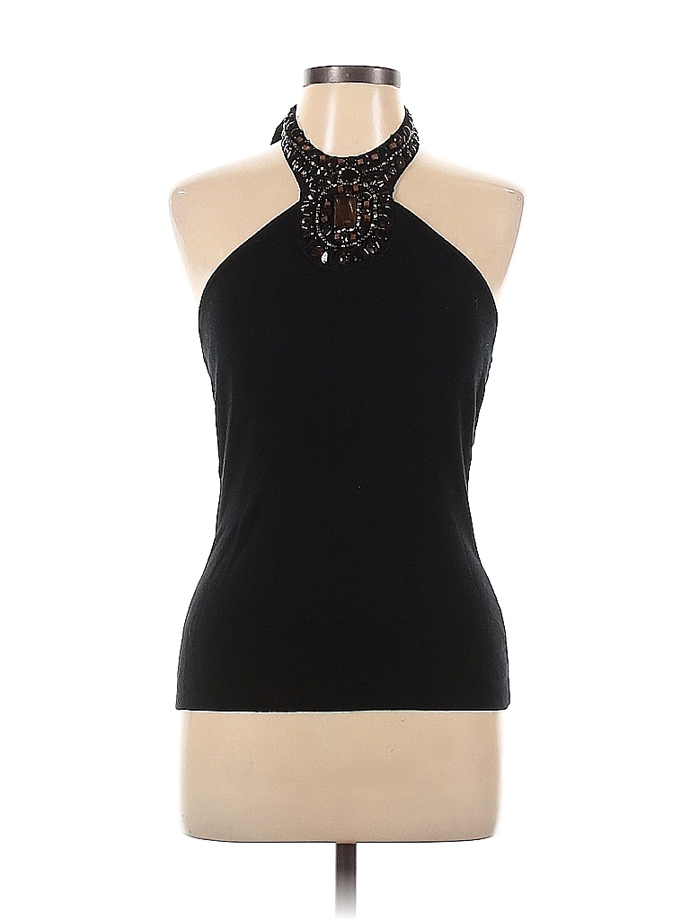 White Stag Solid Black Halter Top Size L - 38% off | thredUP