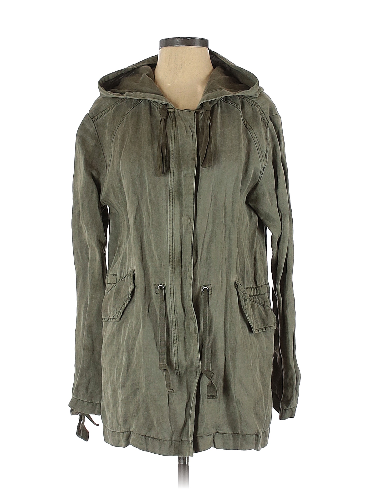 Sanctuary Solid Colored Green Jacket Size XS - 86% off | thredUP