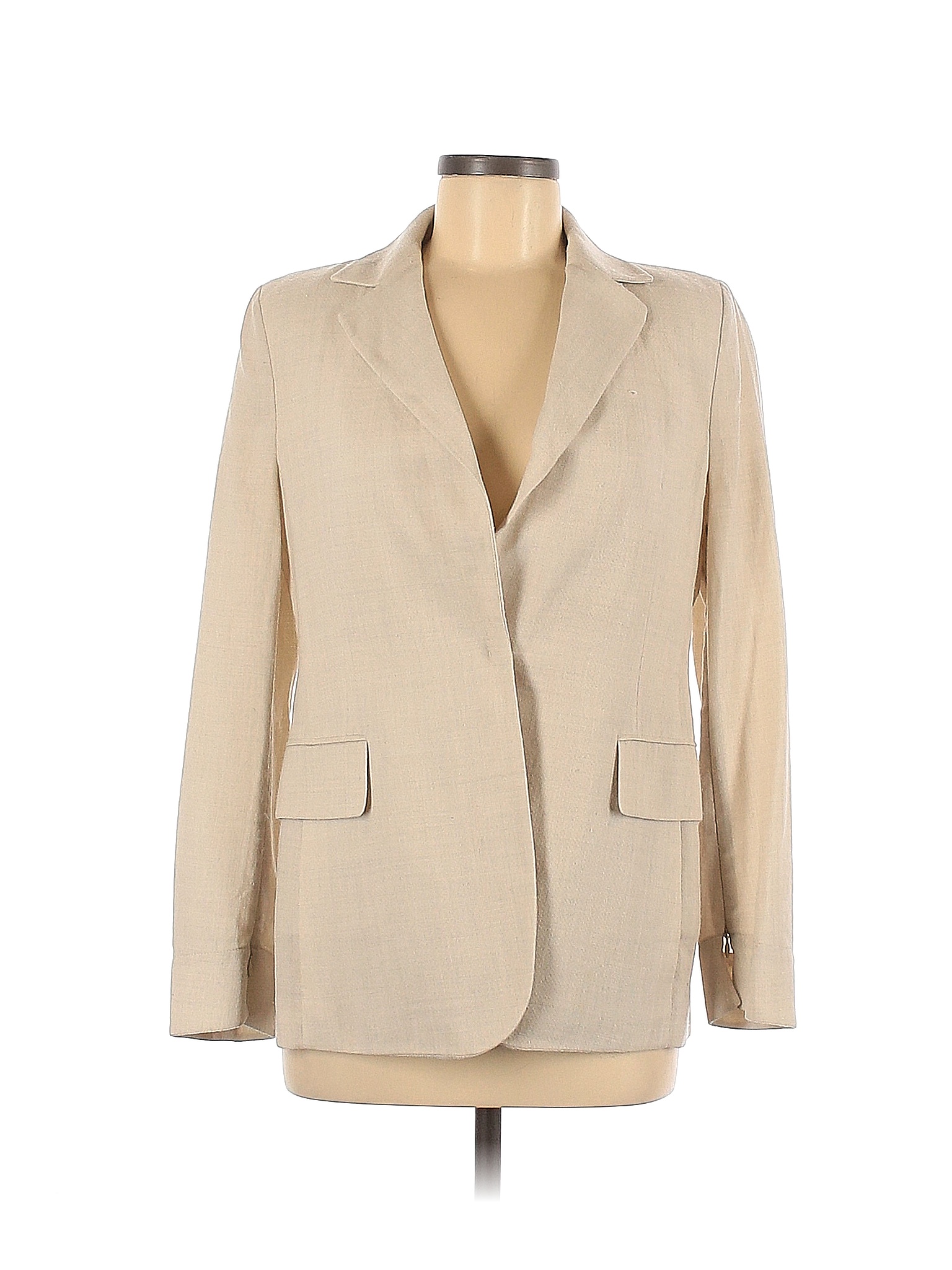 AKRIS 100% Wool Solid Colored Ivory Wool Blazer Size 6 - 85% off | thredUP