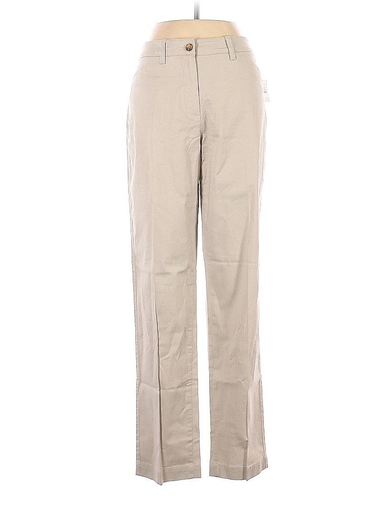 Talbots Outlet Solid Colored White Khakis Size 8 - 63% off | thredUP