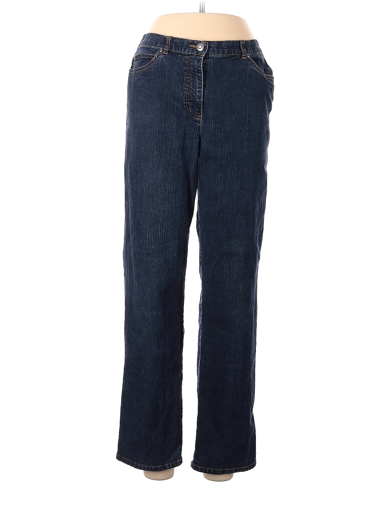 Ruby Rd. 100% Cotton Solid Colored Blue Jeans Size 8 - 76% off | thredUP