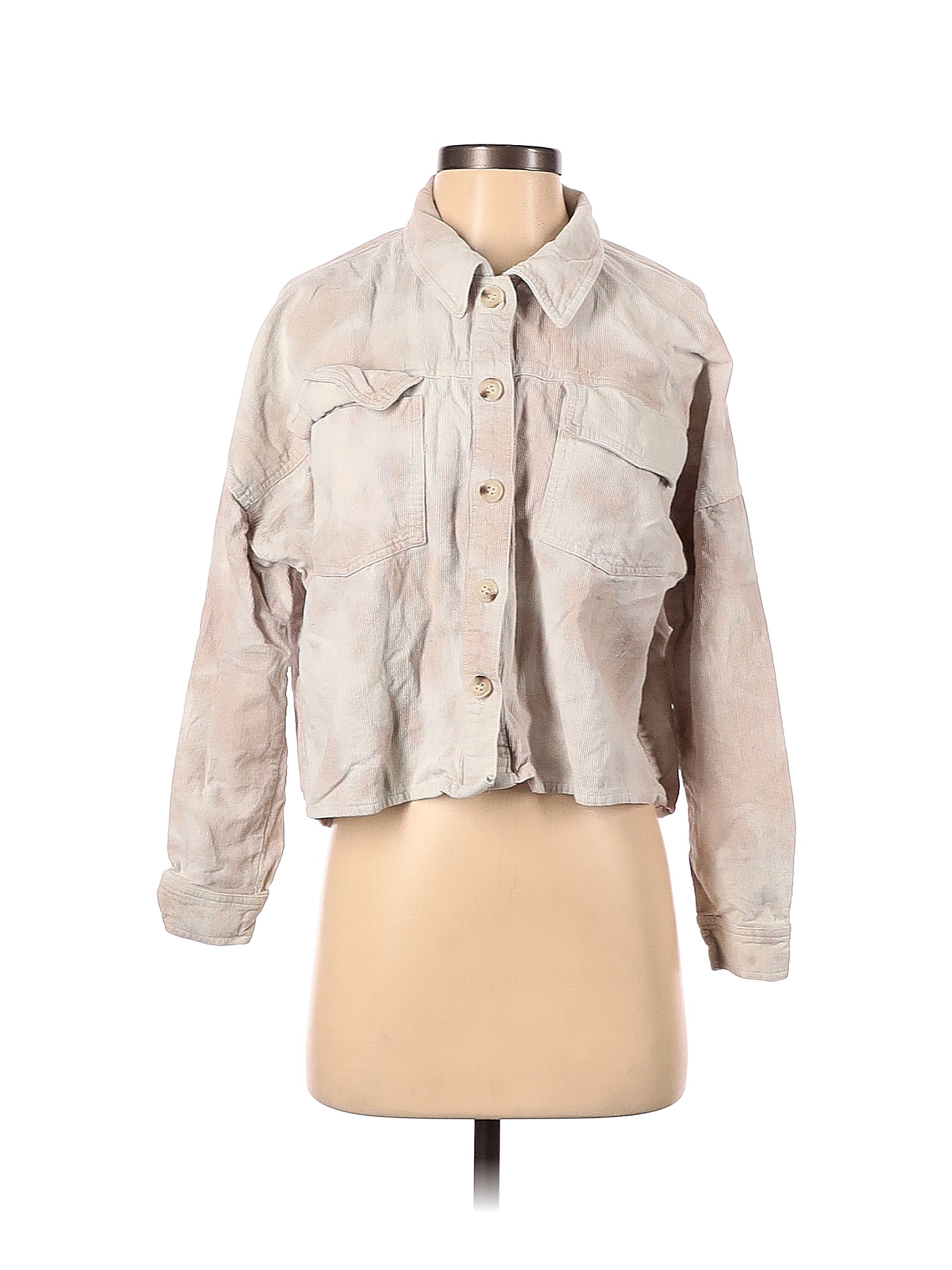 Le Lis 100% Cotton Colored Tan Jacket Size S - 90% off | thredUP
