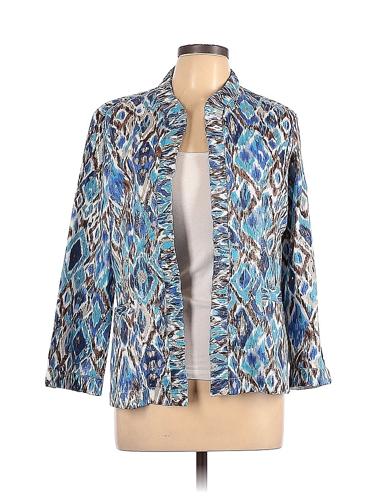 Travelsmith Multi Color Blue Jacket Size 10 - 76% off | thredUP