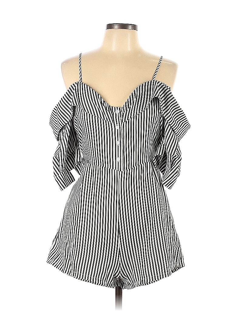 Windsor 100% Polyester Multi Color White Romper Size L - 57% off | thredUP