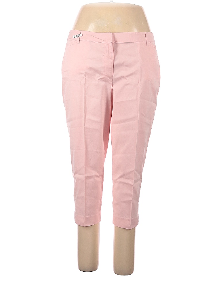 Talbots Solid Colored Pink Khakis Size 16 - 78% off | thredUP