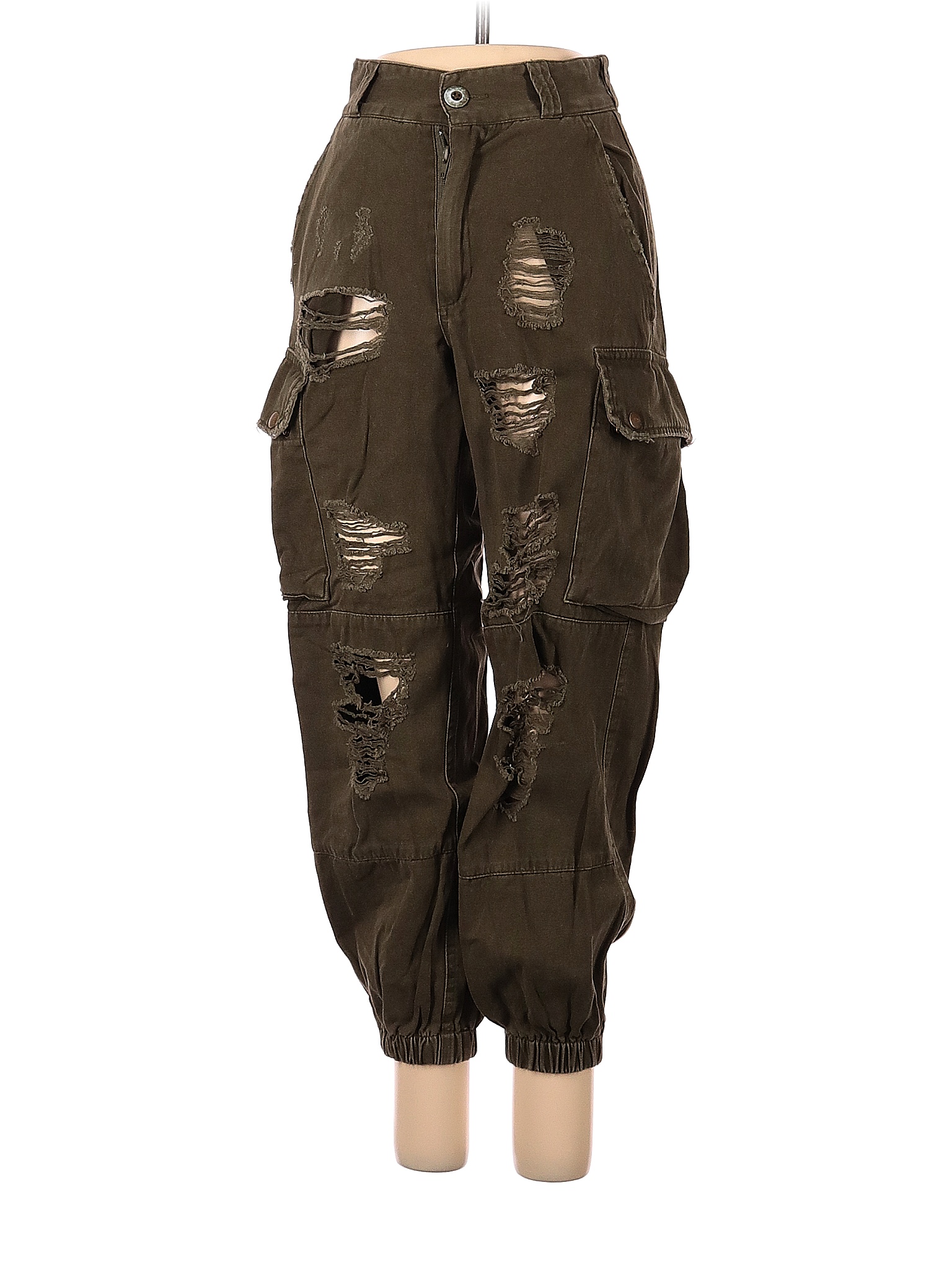 Carmar 100% Cotton Colored Green Cargo Pants Size 4 - 84% off | thredUP