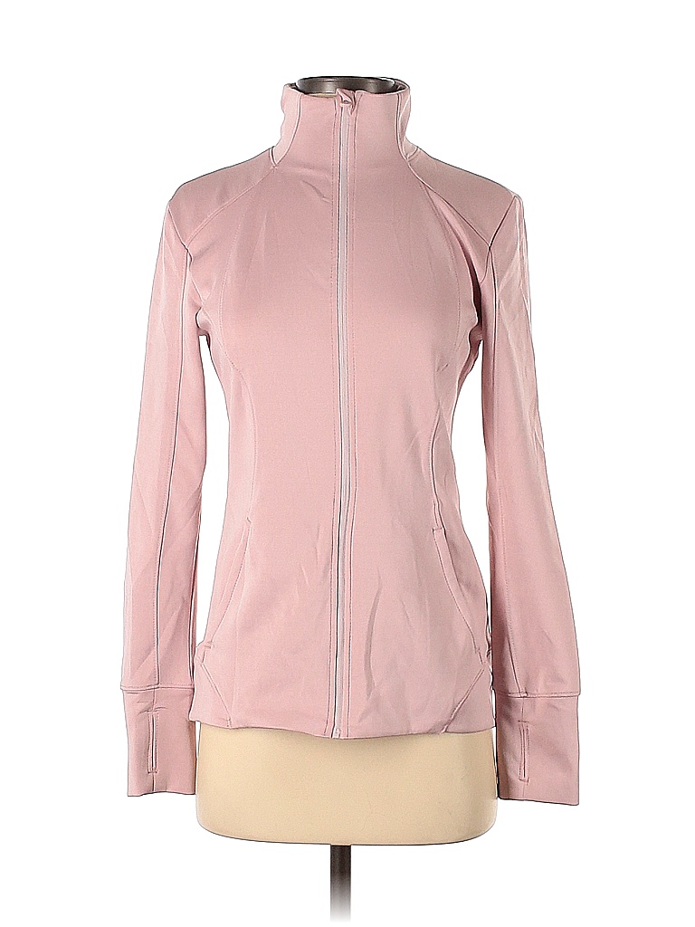 Apana Solid Colored Pink Track Jacket Size S - 67% off | thredUP