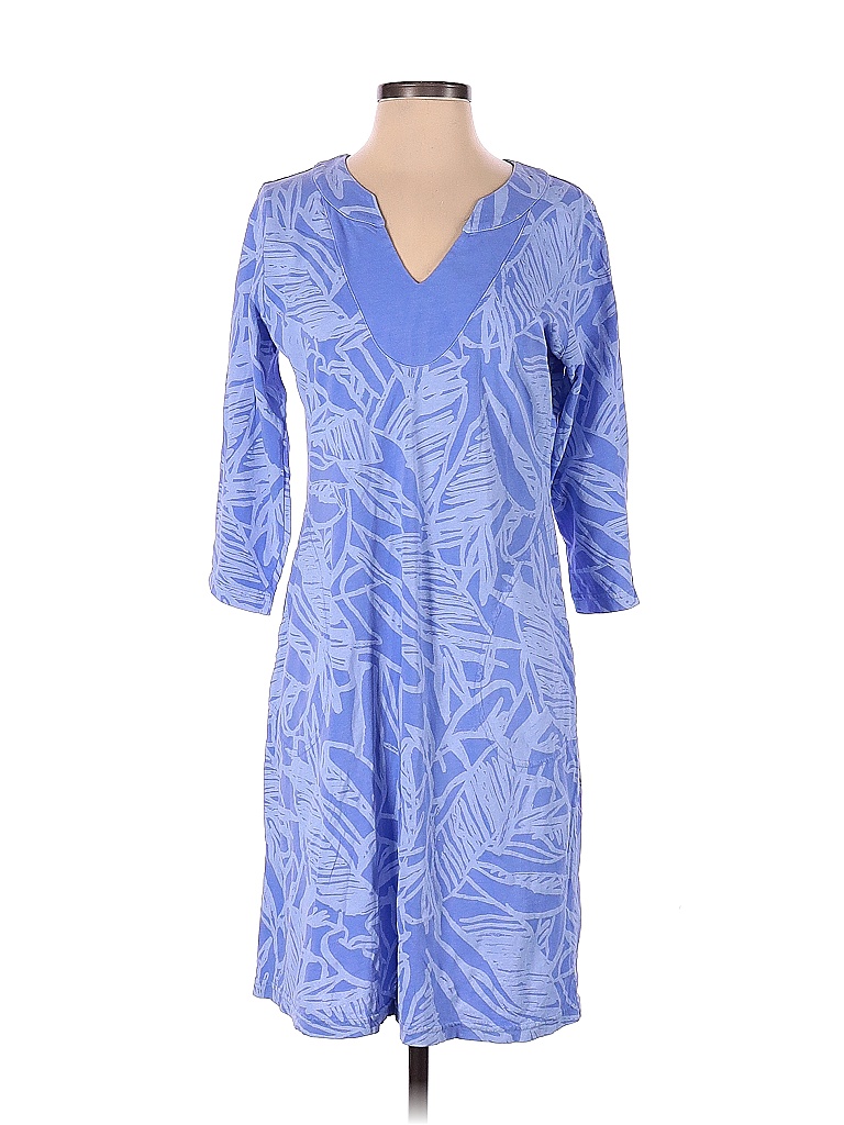 Fresh Produce 100% Cotton Tropical Blue Casual Dress Size S - 75% off ...
