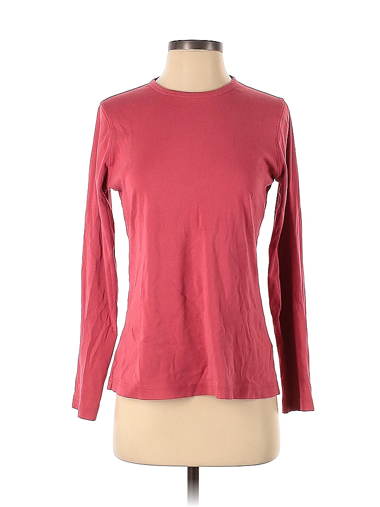 Duluth Trading Co. 100% Cotton Solid Pink Long Sleeve T-Shirt Size XS - 42% off | thredUP