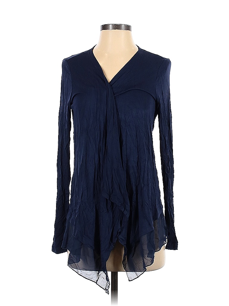 Dana Buchman Solid Blue Cardigan Size S - 74% off | thredUP