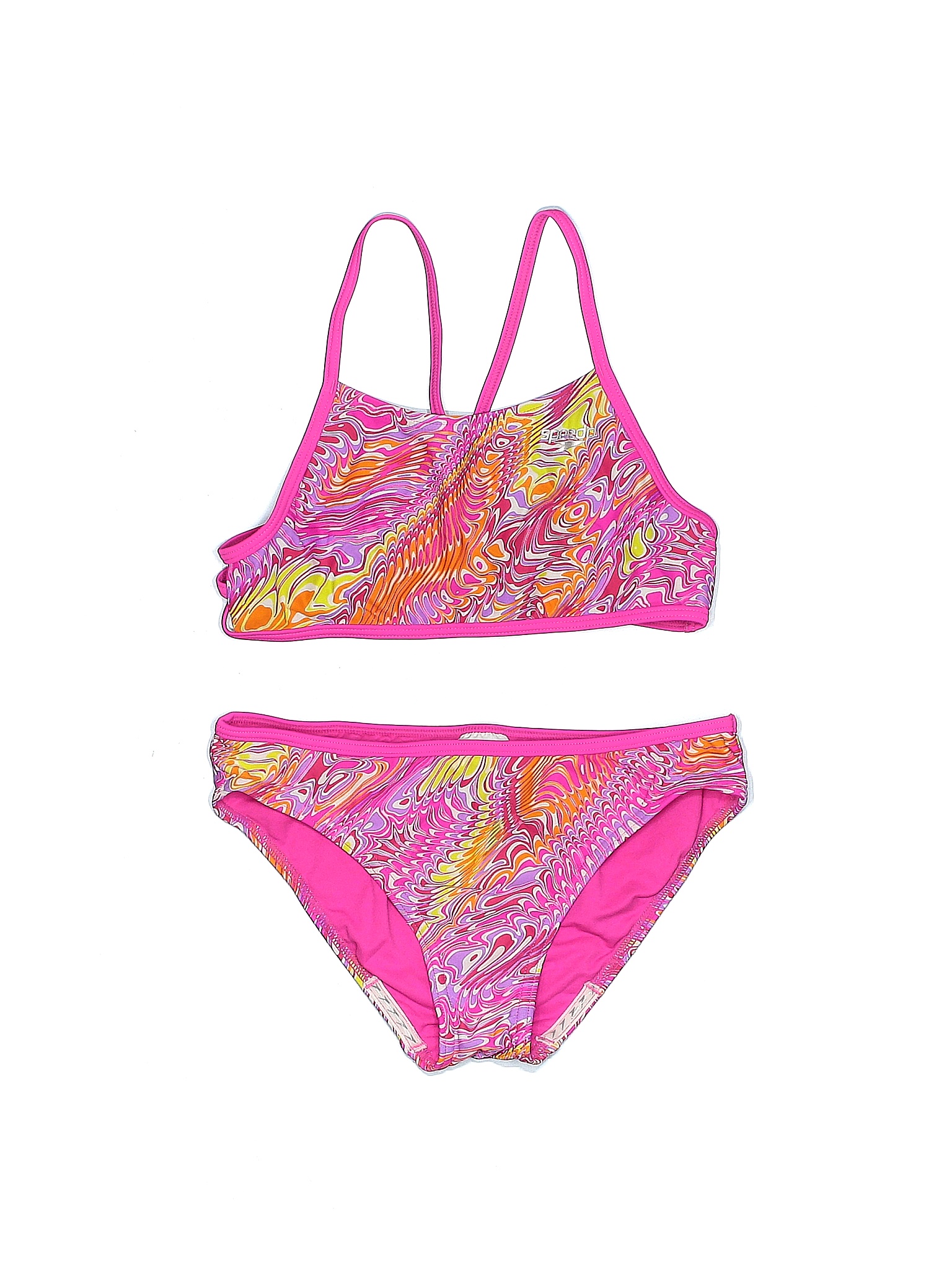 Speedo Pink Two Piece Swimsuit Size 14 - 48% off | thredUP