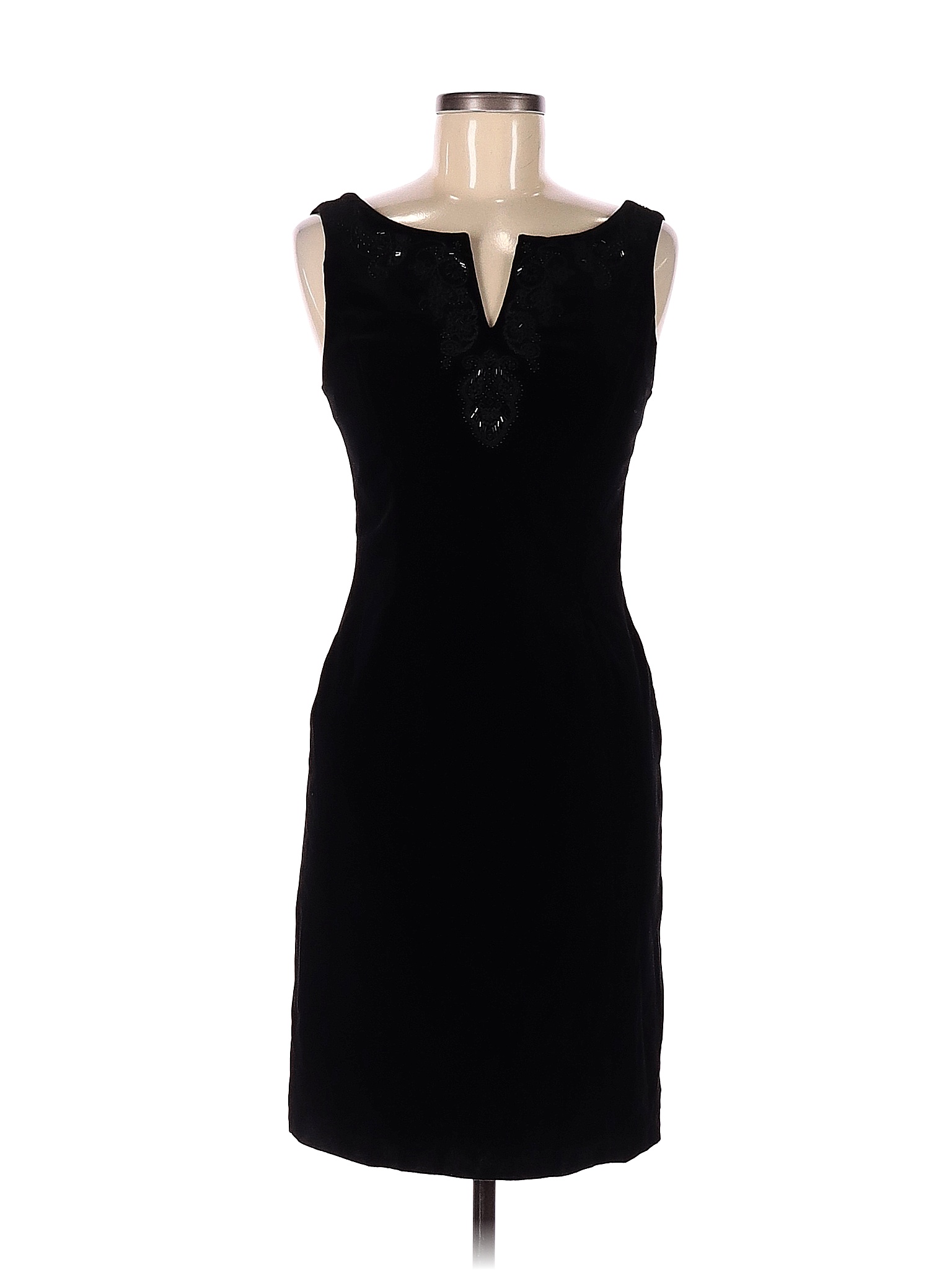 Laura Ashley Solid Black Cocktail Dress Size 6 81 Off Thredup