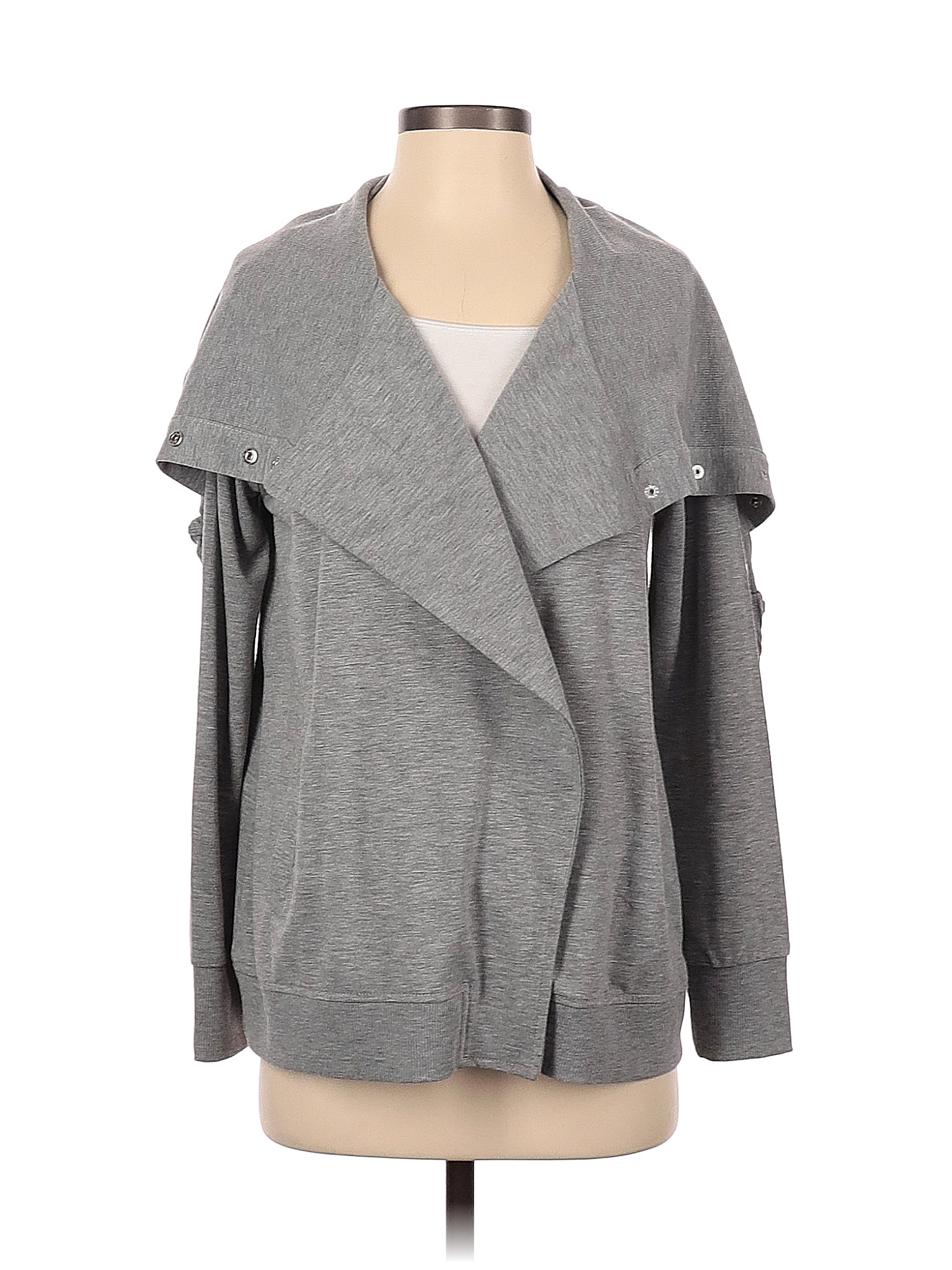 Cable & Gauge Color Block Gray Cardigan Size S - 68% off | thredUP