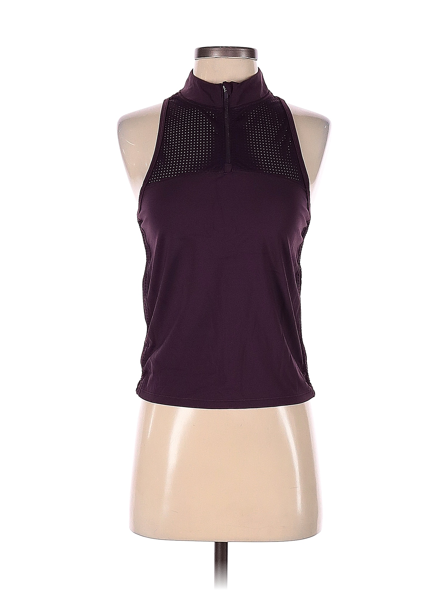 Athleta Color Block Solid Purple Active Tank Size S - 67% off | thredUP