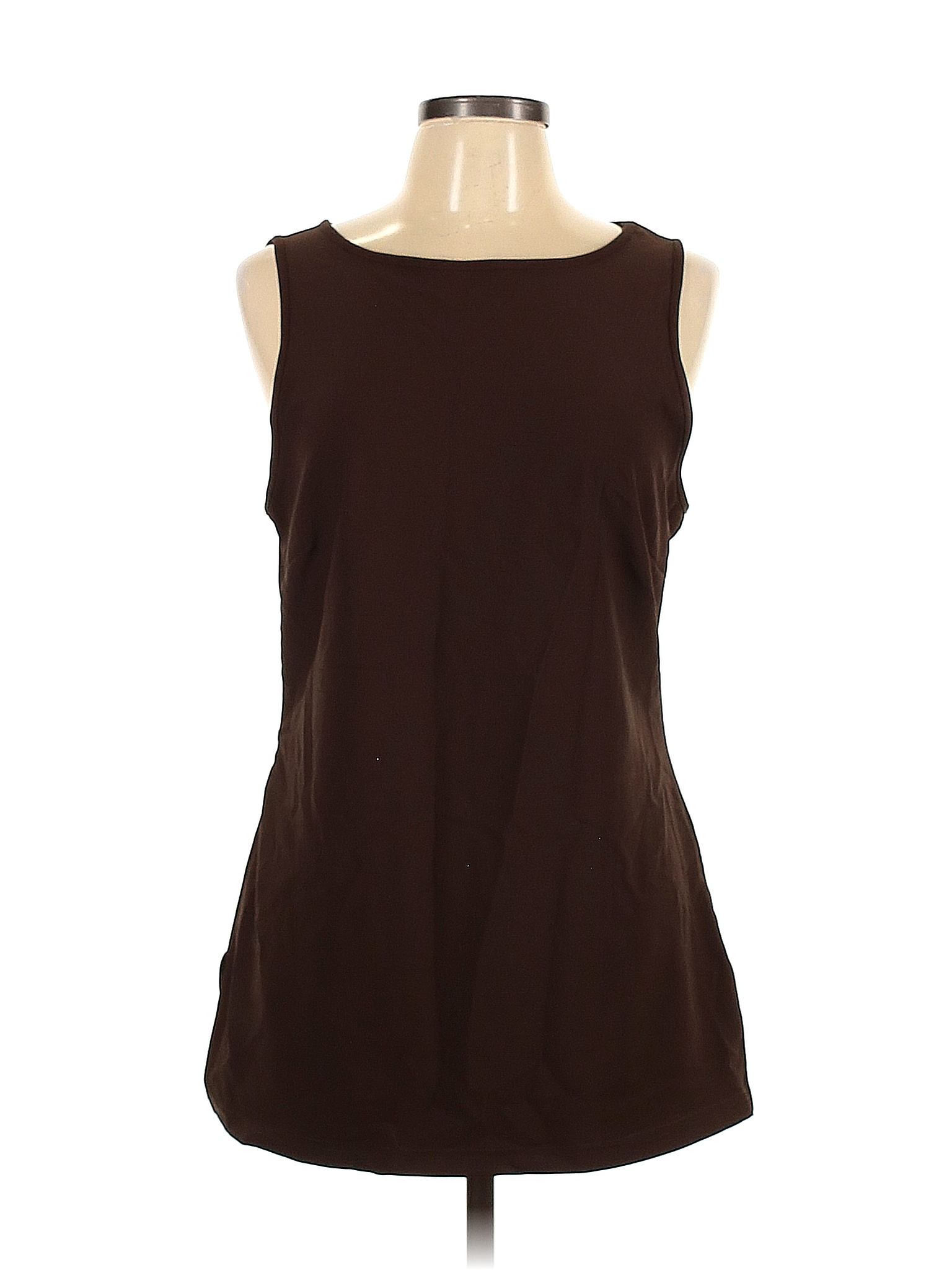 Boston Proper Solid Colored Brown Sleeveless Top Size M 74 Off Thredup