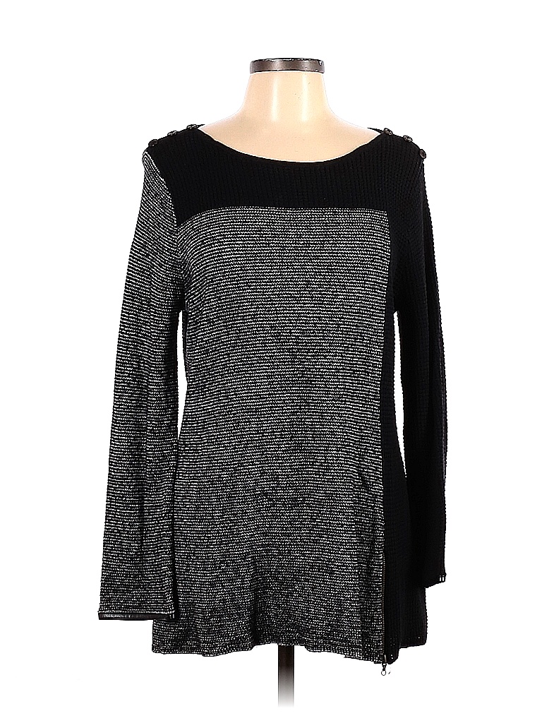 Zozo Color Block Black Pullover Sweater Size L - 85% off | thredUP