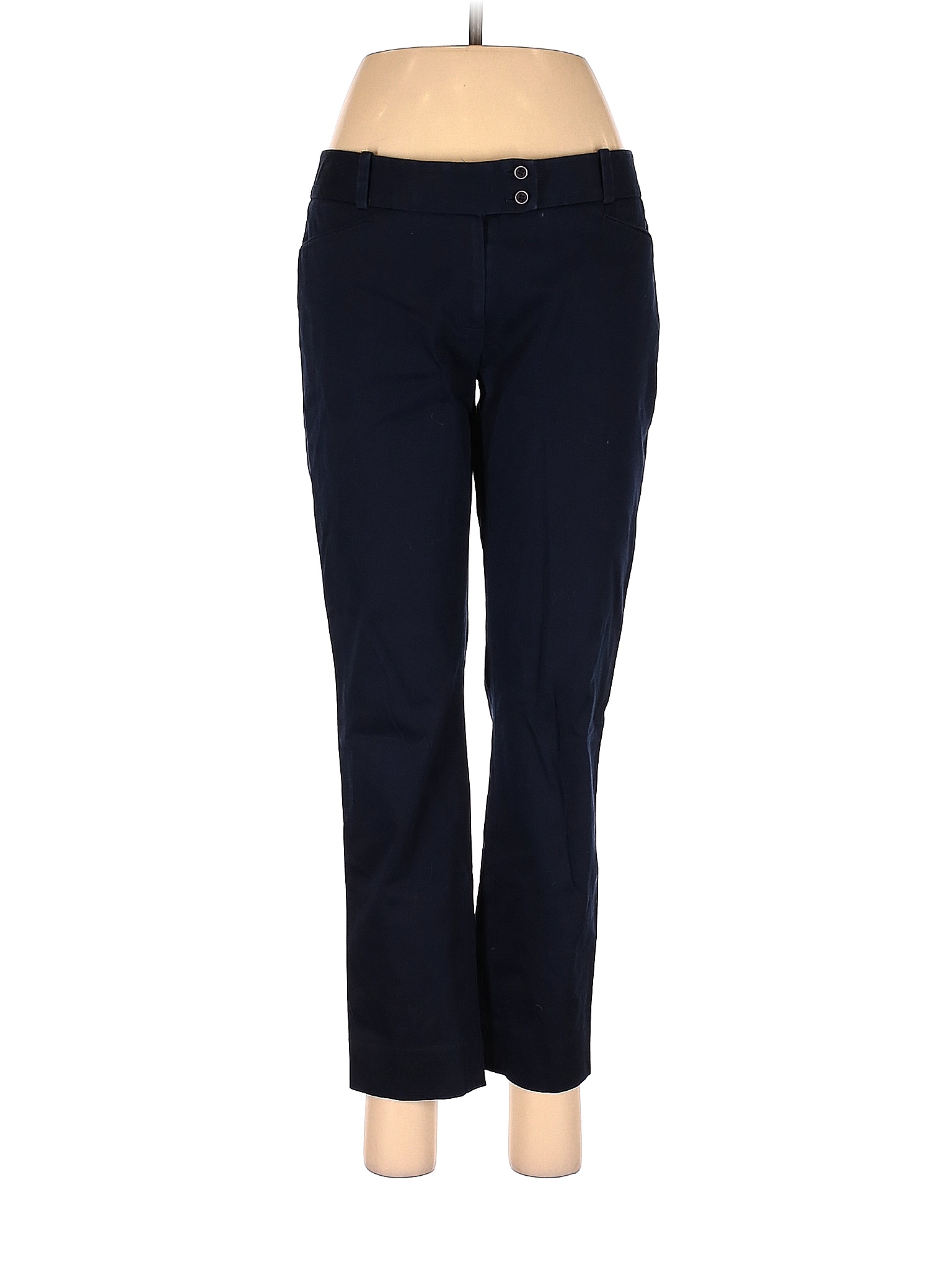 The Limited Solid Colored Blue Khakis Size 6 81 Off Thredup