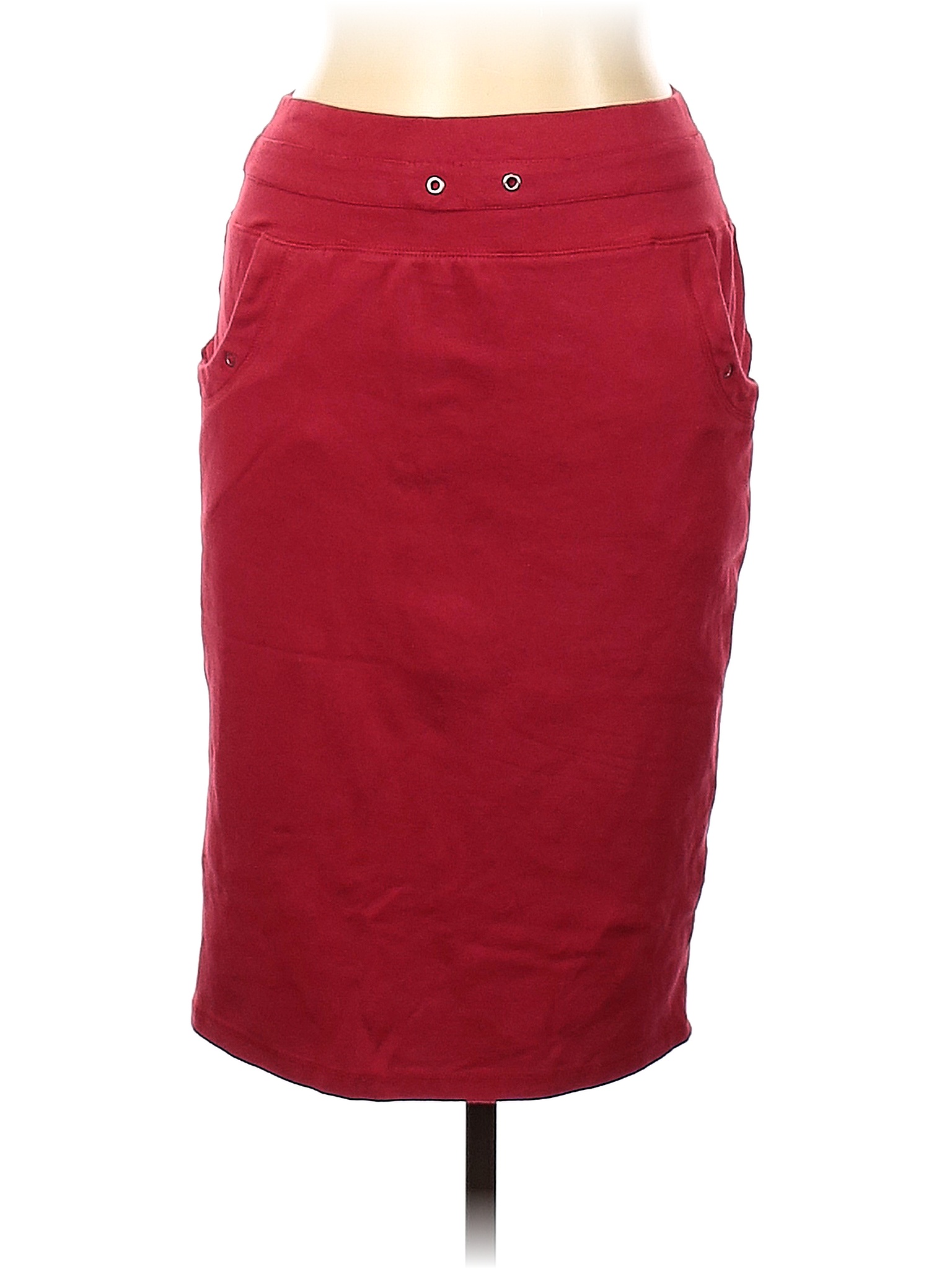 Spiegel Solid Colored Red Casual Skirt Size M 77 Off Thredup